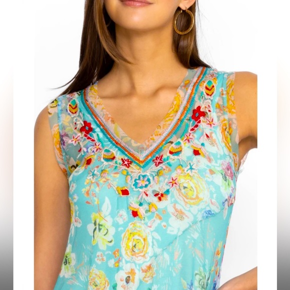 Johnny Was | Dresses | New Johnny Was Mesh Dress Heavenly Beautiful ...